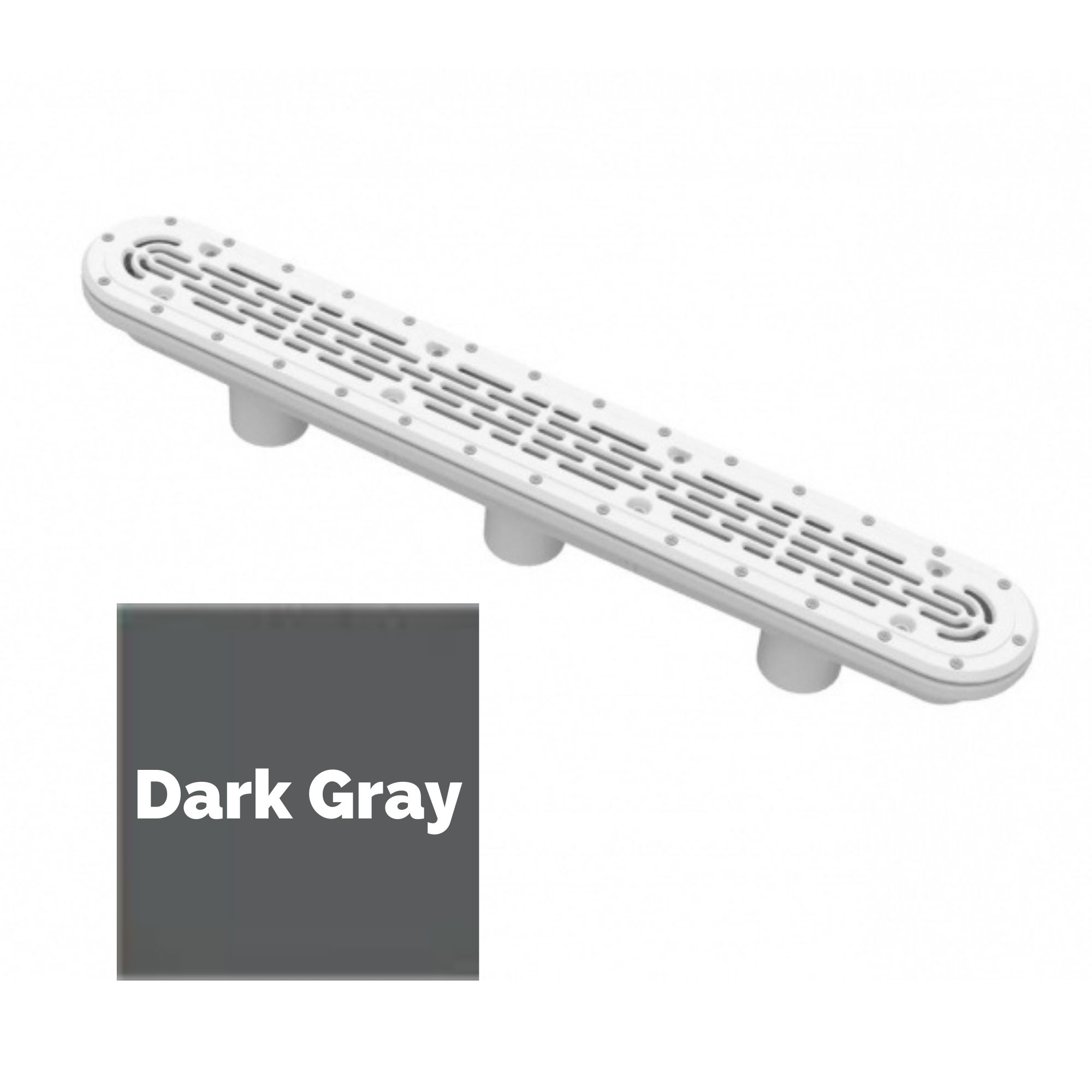 AquaStar 32" Channel Strip Drain Dark Gray for Vinyl Liner | Royal ...