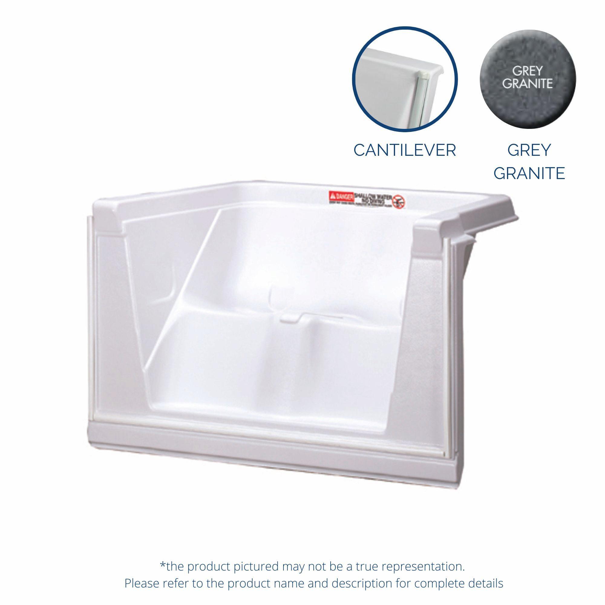 Latham 6' Swim N Lounge Step Cantilever Grey Granite | Royal Swimming Pools