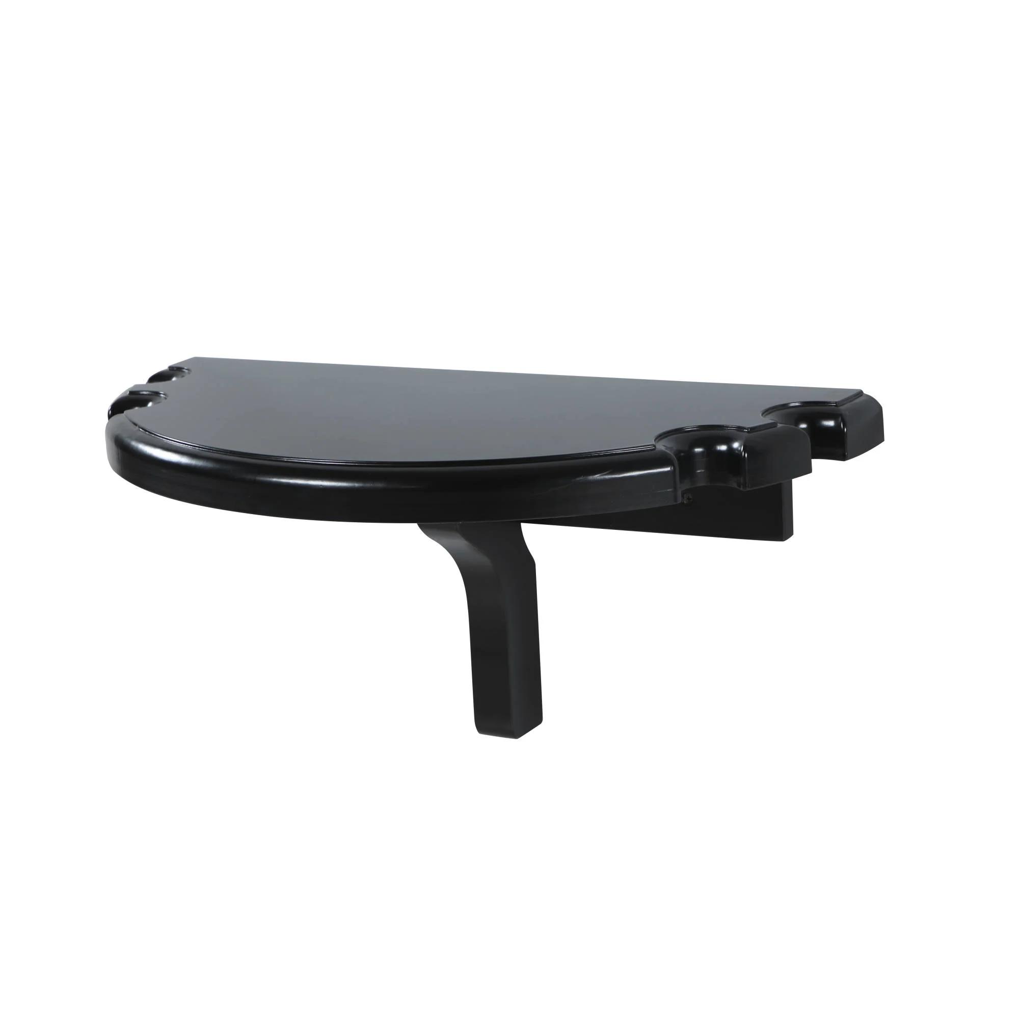 Premium Half Moon Wall Shelf - Black Finish | Royal Swimming Pools