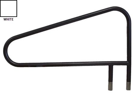 Global Pool Products - Classic 3 Bend Welded Brace White Handrail .065 ...
