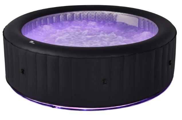 MSpa Urban Aurora Round Bubble Spa (6 Bathers) w/ LED lighting | Royal ...