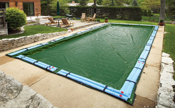 30' x 50' Winter Cover for 25' x 45' Rectangle Pool 12 Yr. Green ...