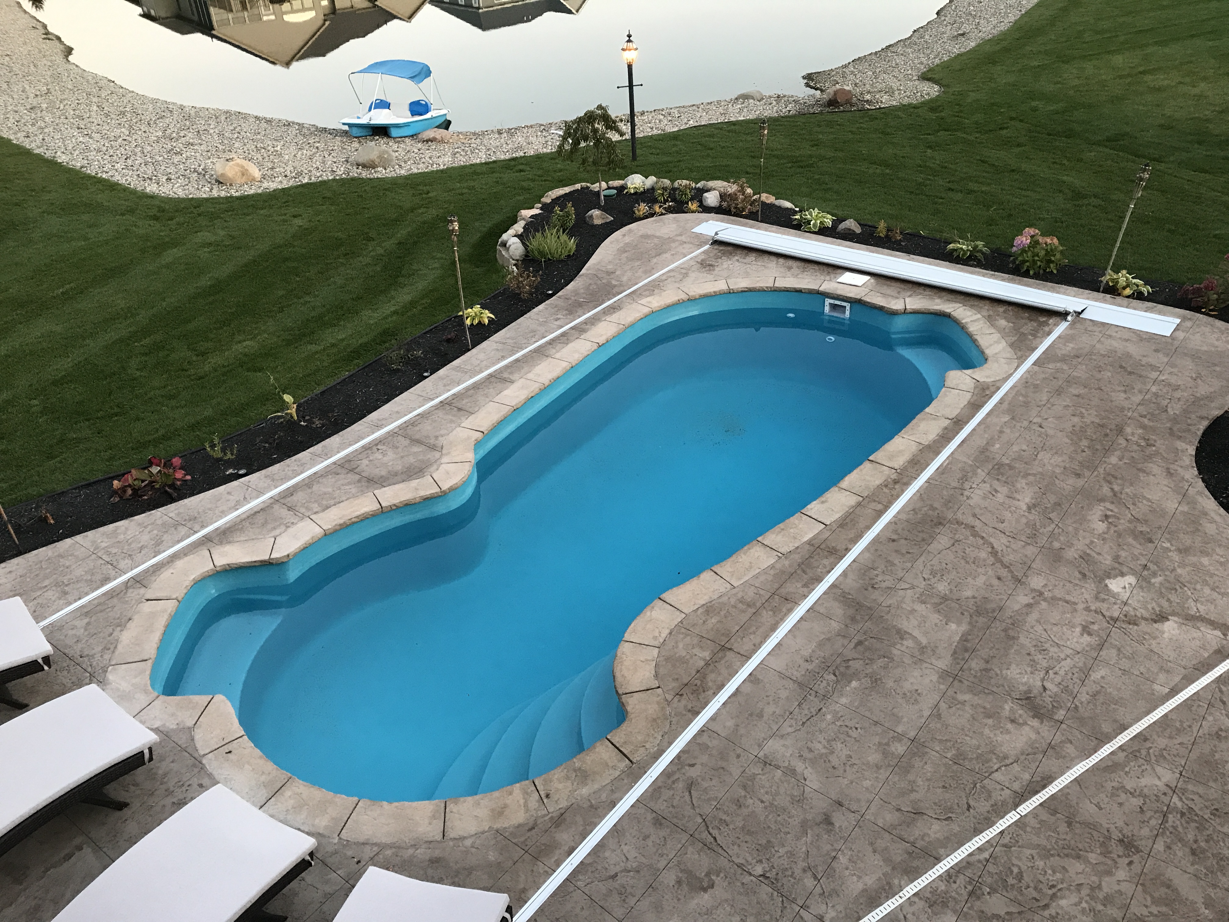 Flush Track Automatic Cover - Up To 399 SF | Royal Swimming Pools