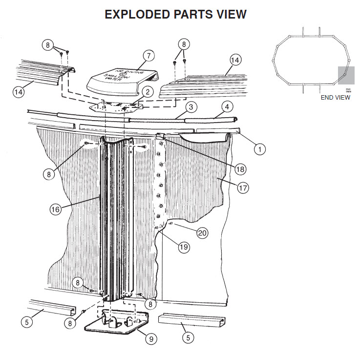 12' x 24' Oval 48" Embassy Coastline Buttress Parts Reorder | Royal ...