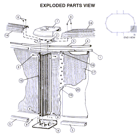 12' x 24' Oval 52" Embassy Coastline Buttress Parts Reorder | Royal ...