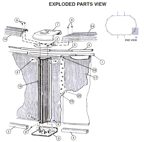 12' x 24' Oval 52" Embassy Coastline Compac Parts Reorder | Royal ...