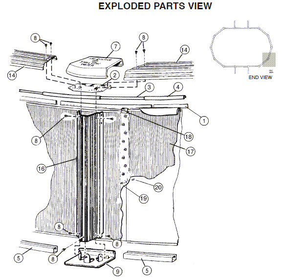 18' x 33' Oval 48" Embassy Coastline Compac Parts Reorder | Royal ...