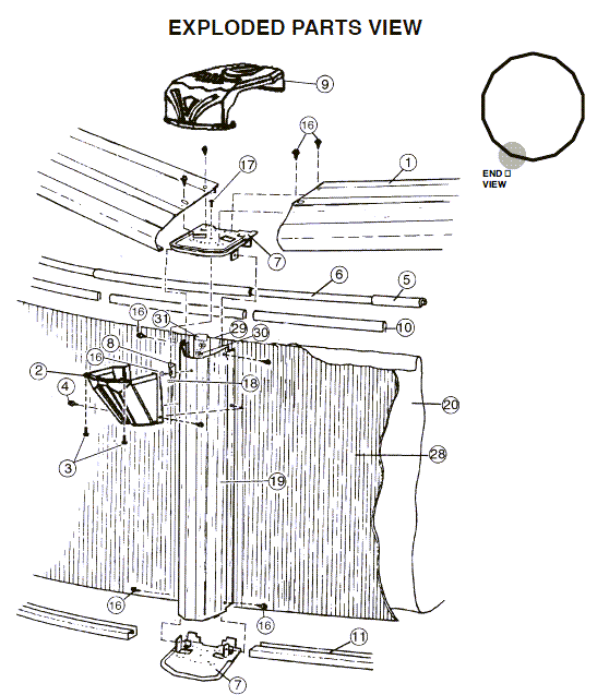 18' Round 52" Embassy Century Parts Reorder | Royal Swimming Pools