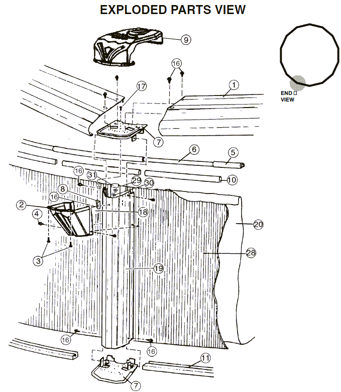 15' Round 52" Embassy Sterling Parts Reorder | Royal Swimming Pools