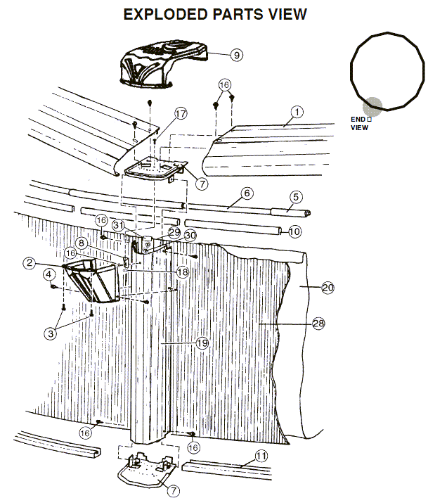 27' Round 52" Embassy Sterling Parts Reorder | Royal Swimming Pools