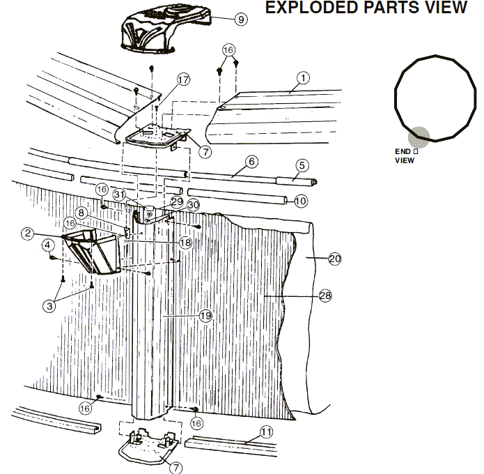 10' x 15' Oval 54" Embassy Sea Isle Parts Reorder | Royal Swimming Pools