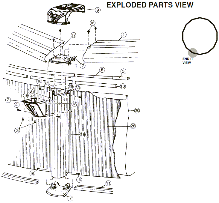 15' x 26' Oval 54" Embassy Sea Isle Parts Reorder | Royal Swimming Pools