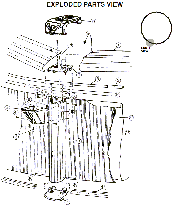 27' Round 54" Embassy Sea Isle Parts Reorder | Royal Swimming Pools