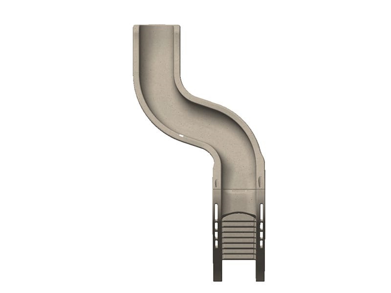 GPP Rip Tide Pool Slide - Left Turn, Sandstone | Royal Swimming Pools